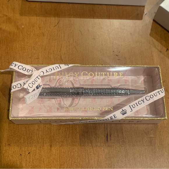 Juicy Couture | Office | Rare Retro Juicy Couture Embellished Silver ...